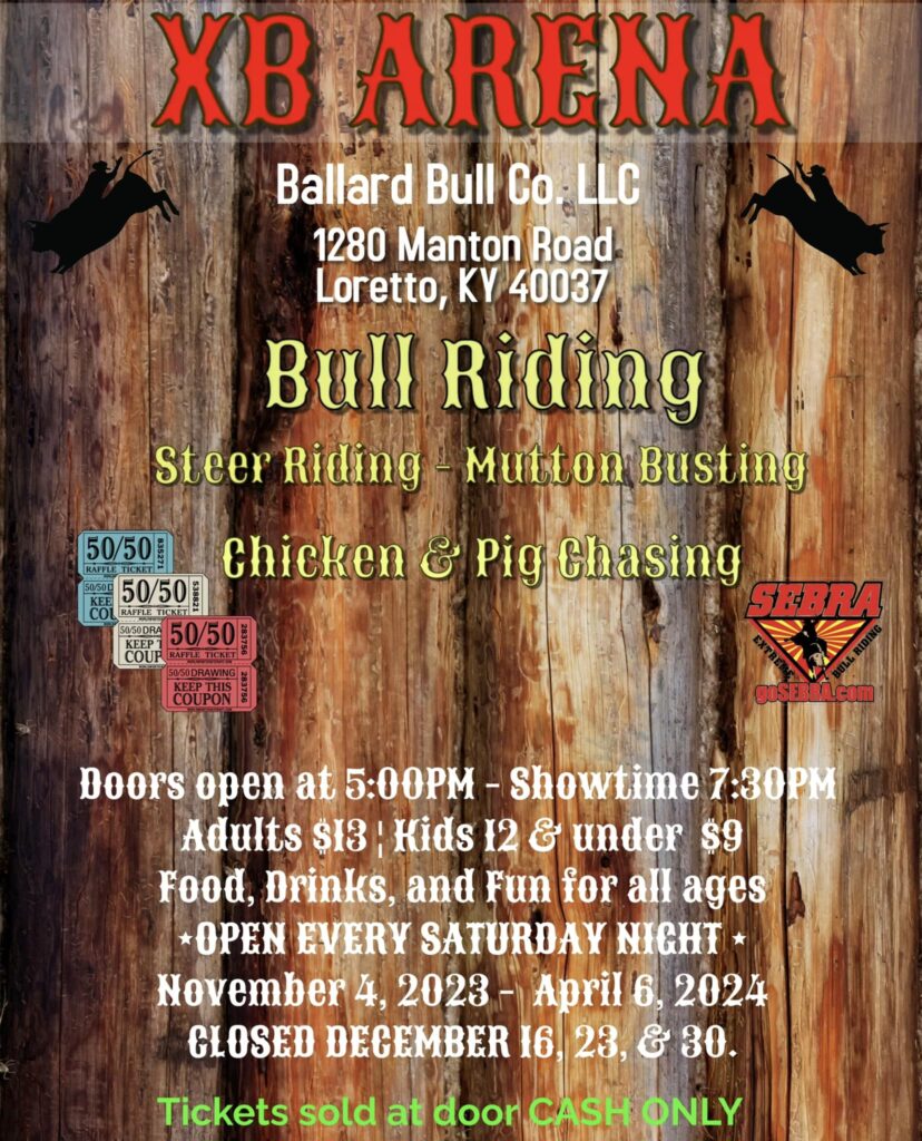 Bull riding, steer riding, sheep riding, chicken and pig chasing at XB ...