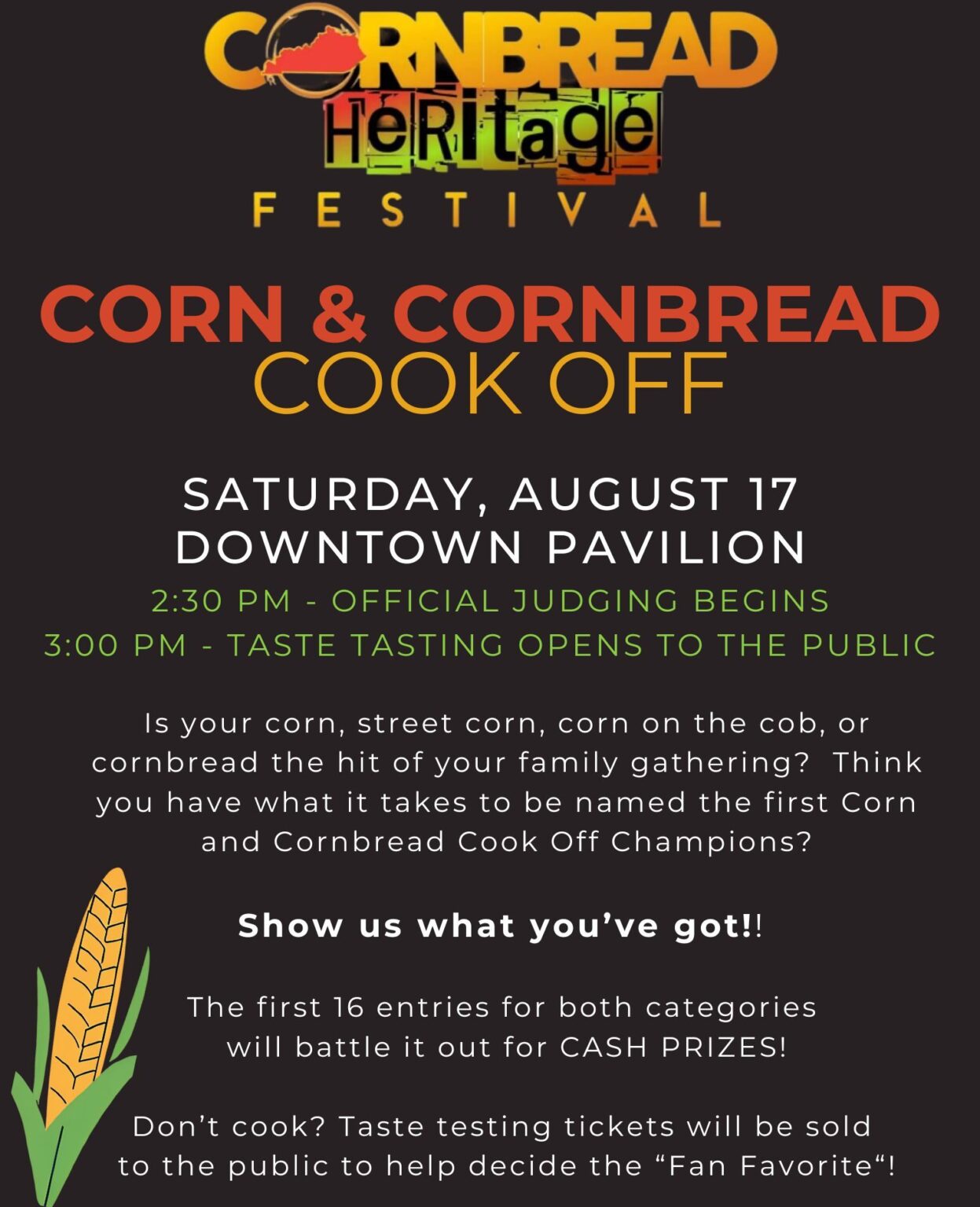 Cornbread Heritage Festival Corn and Cornbread Cookoff - Visit Lebanon ...