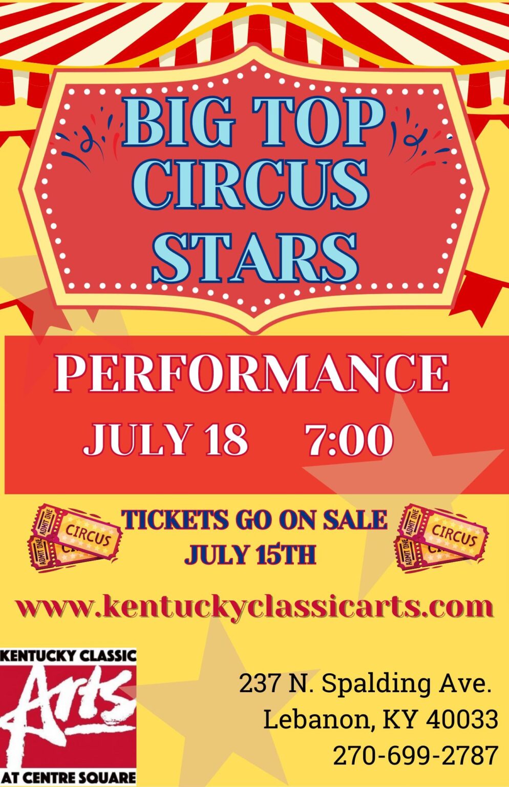 Big Top Circus Camp Performance - Visit Lebanon Kentucky - The Heart of ...
