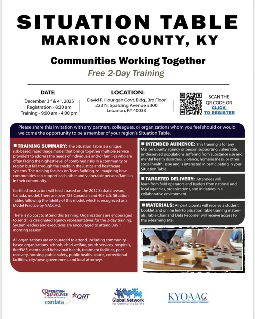 Situation Table- Free Two-Day Training - Visit Lebanon Kentucky - The ...